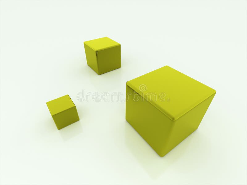 Green box concept on white stock illustration. Illustration of group ...