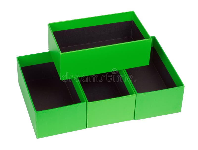 Green Boxes Wish Black Velvet Stock Photo - Image of elegance, empty ...
