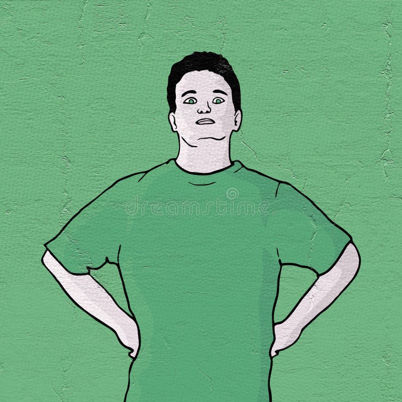 Green boy stock illustration. Illustration of adult, store - 82639452