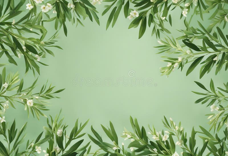 Green Branch. Seamless Pattern. Stock IllustrationPattern, Floral ...