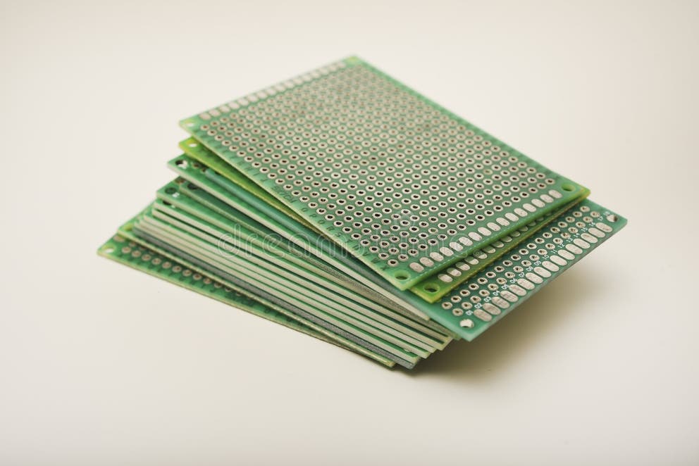 A Green Breadboard for Electronics. the Printed Circuit Board Stock ...