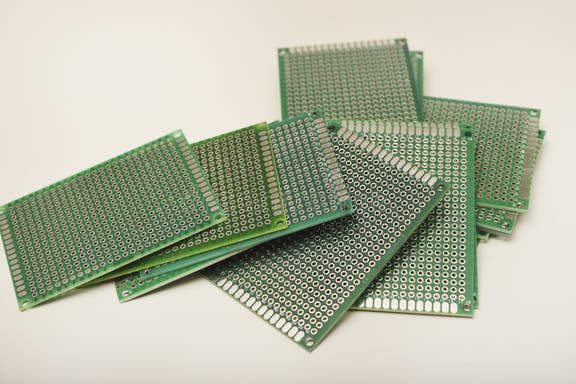A Green Breadboard for Electronics. the Printed Circuit Board Stock ...
