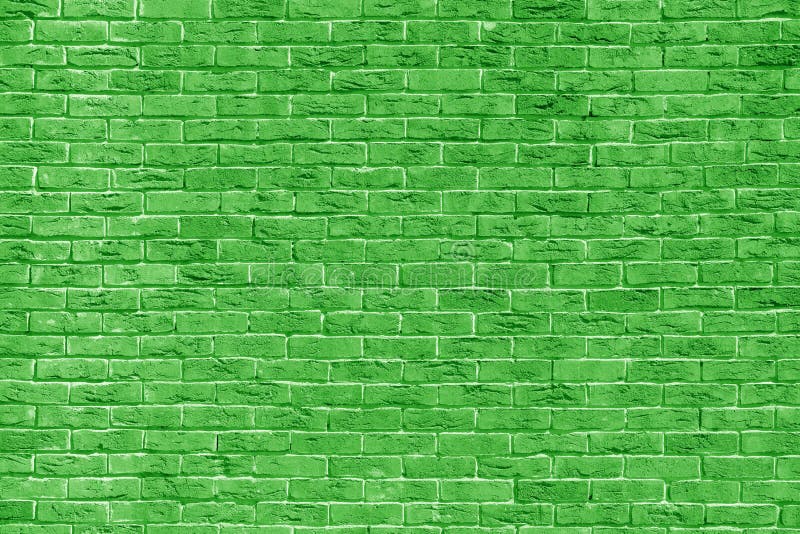 Green Brick Building Wall. Interior of a Modern Loft Stock Photo ...