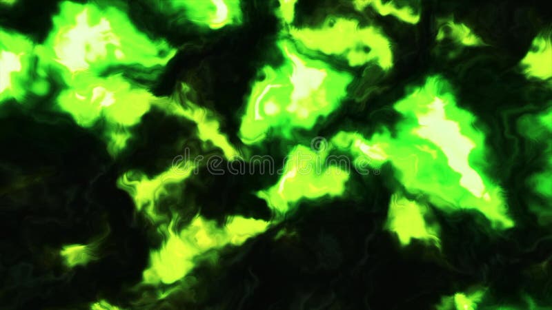 Green Bright Background. Motion. Flashes of Light on Computer Graphics ...