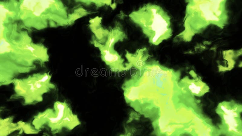 Green Bright Background. Motion. Flashes of Light on Computer Graphics ...