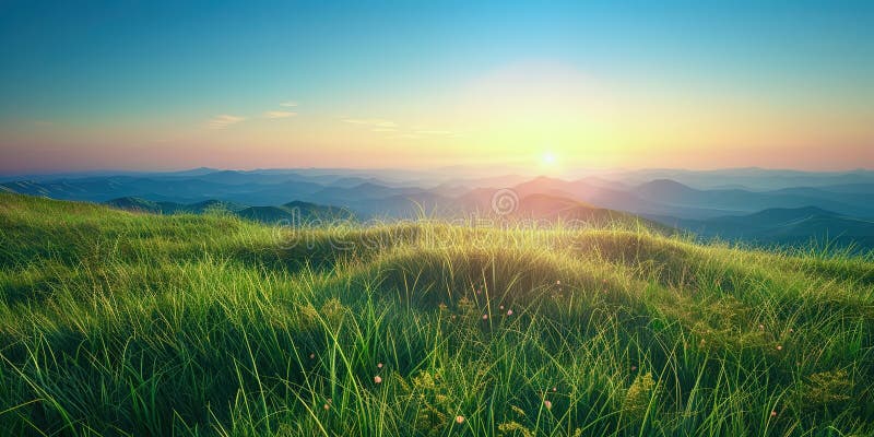 A green bright meadow stock image. Image of spring, rural - 330230641
