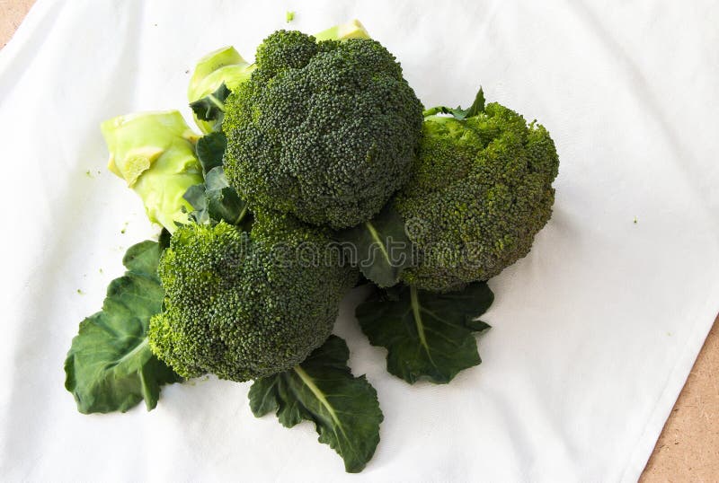 Green Broccoli on Mat stock photo. Image of food, leaf - 50021450
