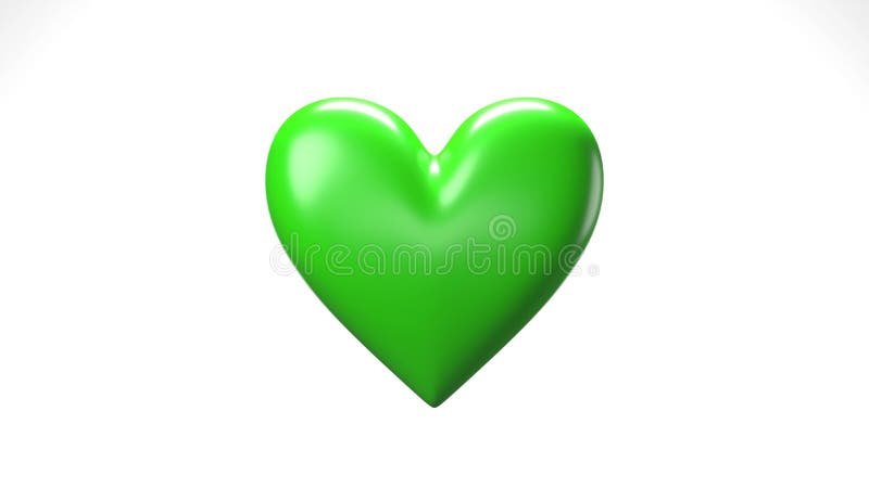 Green Broken Heart Objects in Green Background. Heart Shape Object ...