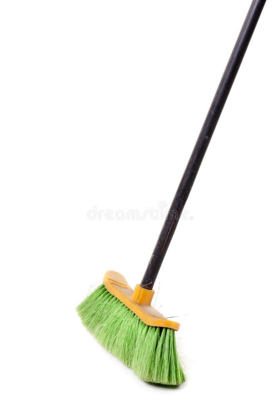 Green broom stock photo. Image of broom, hygiene, housework - 24374888