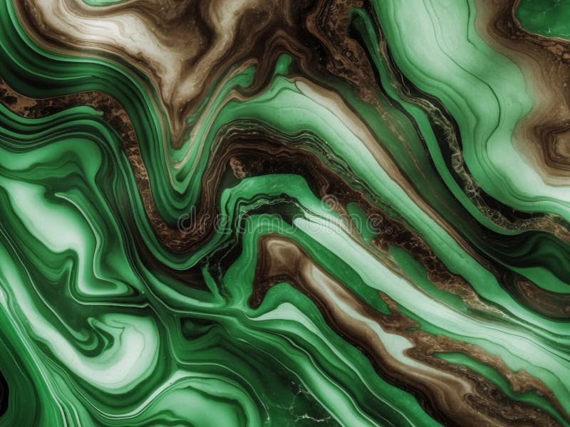 Green Brown Abstract Marble Acid Effect Background Stock Photo - Image ...