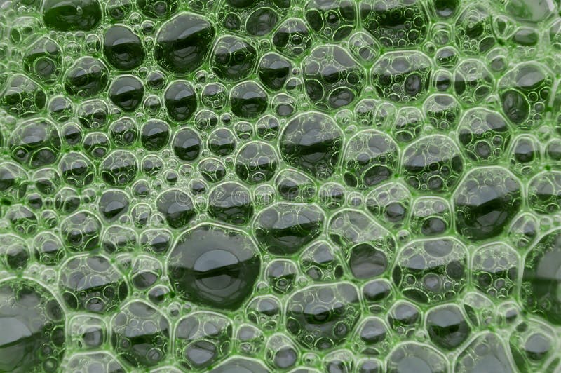 Red Bubble Pattern As a Foam Structure on a Liquid Surface Stock Image ...