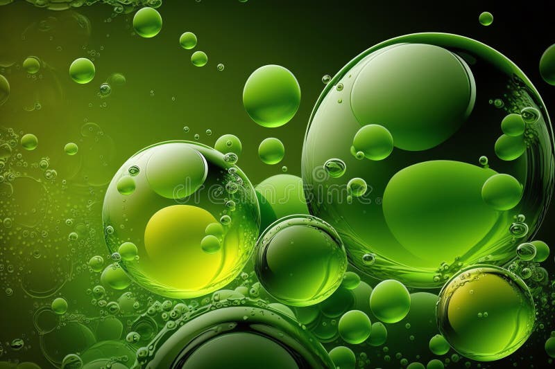 Green Bubbles Background. Color Bubbles. Bubble Background. Generative ...