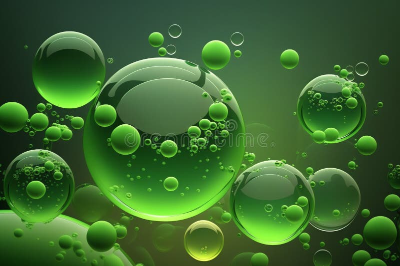 Green Bubbles Background. Color Bubbles. Bubble Background. Generative ...