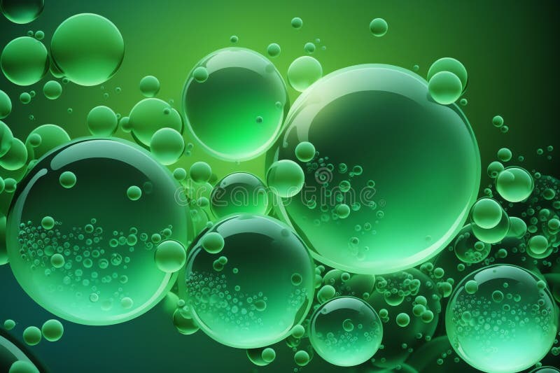 Green Bubbles Background. Color Bubbles. Bubble Background. Generative ...