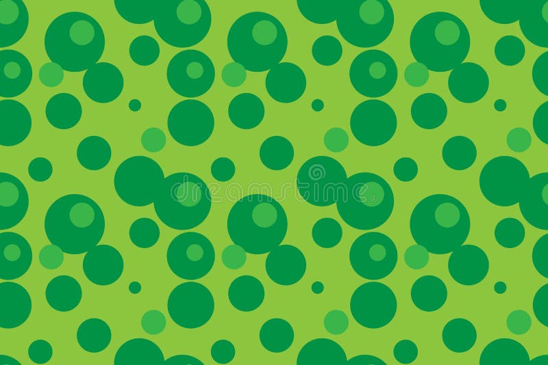 Green Bubbles Dots Abstract Design. Seamless Pattern Dot Texture Stock Vector - Illustration of ...