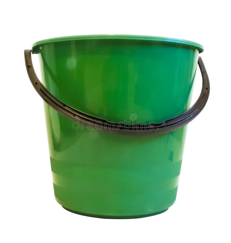 Green Bucket stock photo. Image of container, handle - 54060702
