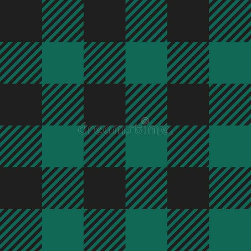 Black Green Buffalo Check Christmas Stock Illustrations – 598 Black ...