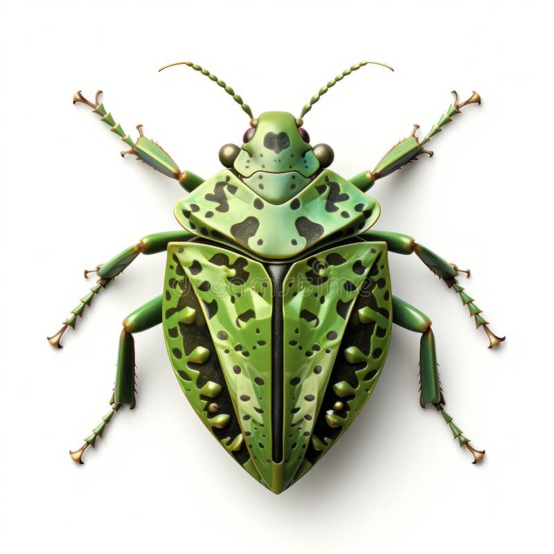 3d Stink Bug Illustration on White Background Stock Illustration ...
