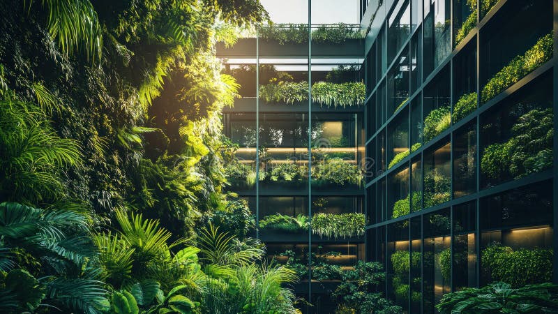 Green Building Architecture Stock Illustration - Illustration of house ...