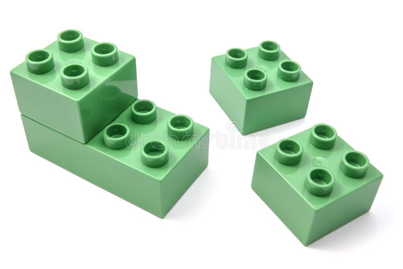 Green building blocks stock image. Image of brick, childhood - 29322441