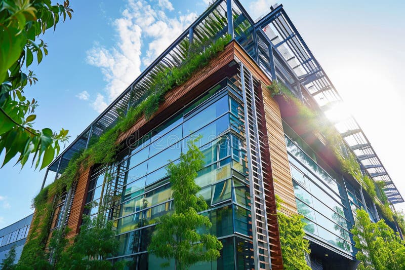 Green Building with Energy-efficient Design and Materials Stock ...