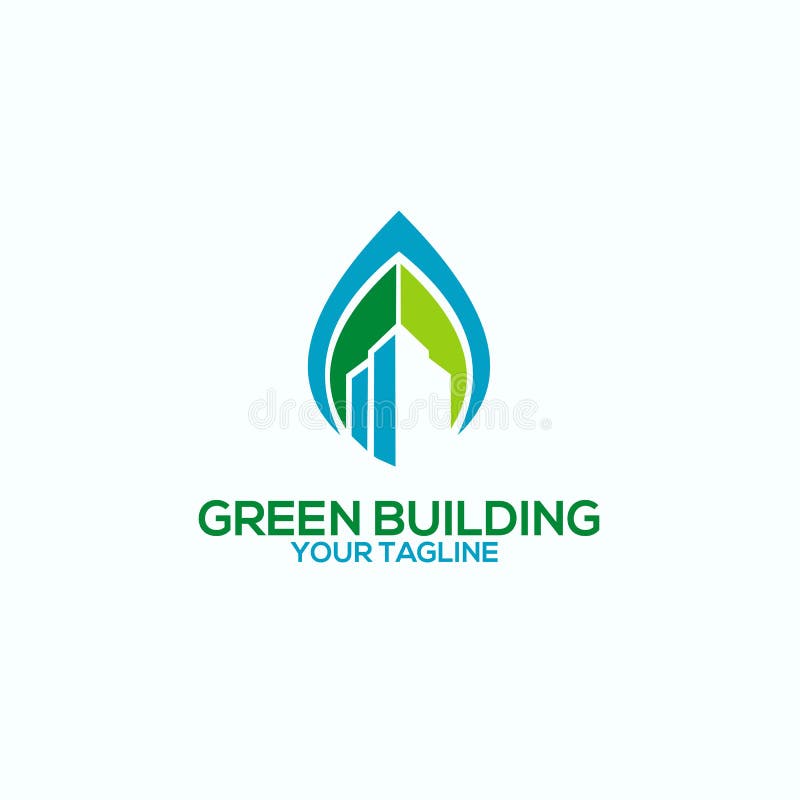 Green Building Logo Eco Friendly Stock Vector - Illustration of element ...