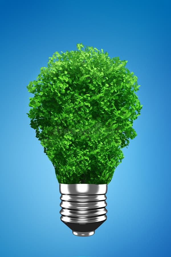 Green bulb stock illustration. Illustration of lightbulb - 17202486