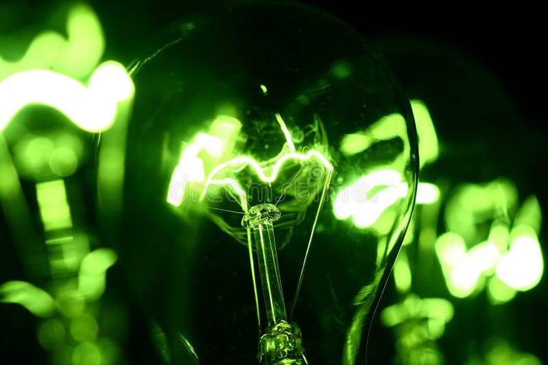 Green bulb stock photo. Image of power, illumination, lamp - 3715722