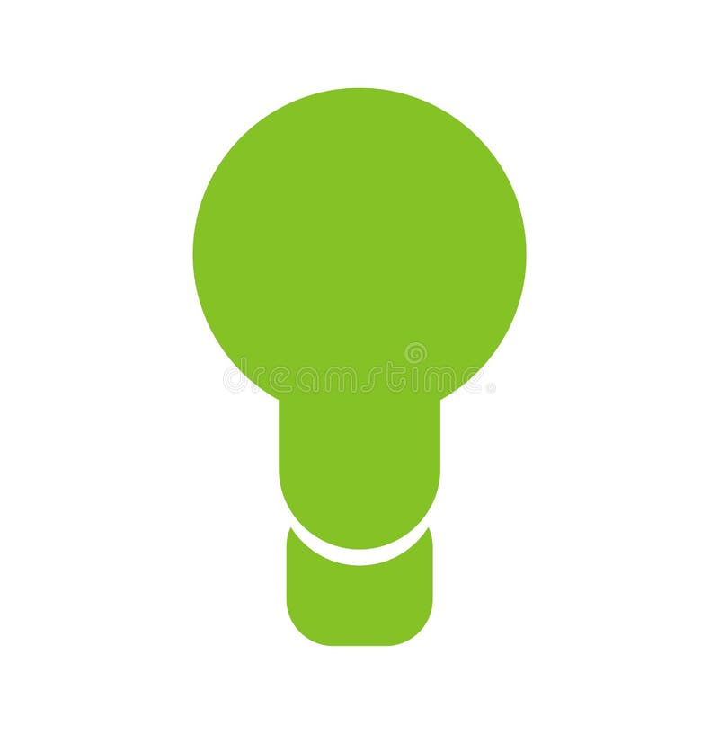 Green bulb stock vector. Illustration of imagination, lighting - 7681951