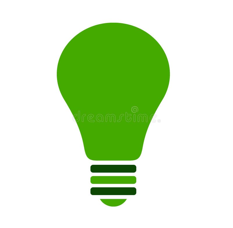Green bulb stock illustration. Illustration of electric - 79581675