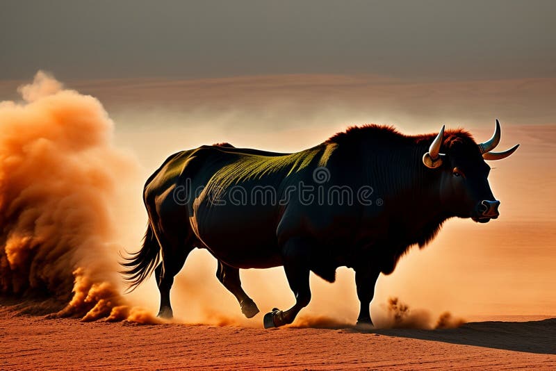 Green bull breaking stock illustration. Illustration of wire - 317766134