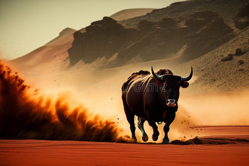 Green bull breaking stock illustration. Illustration of ranch - 317843165