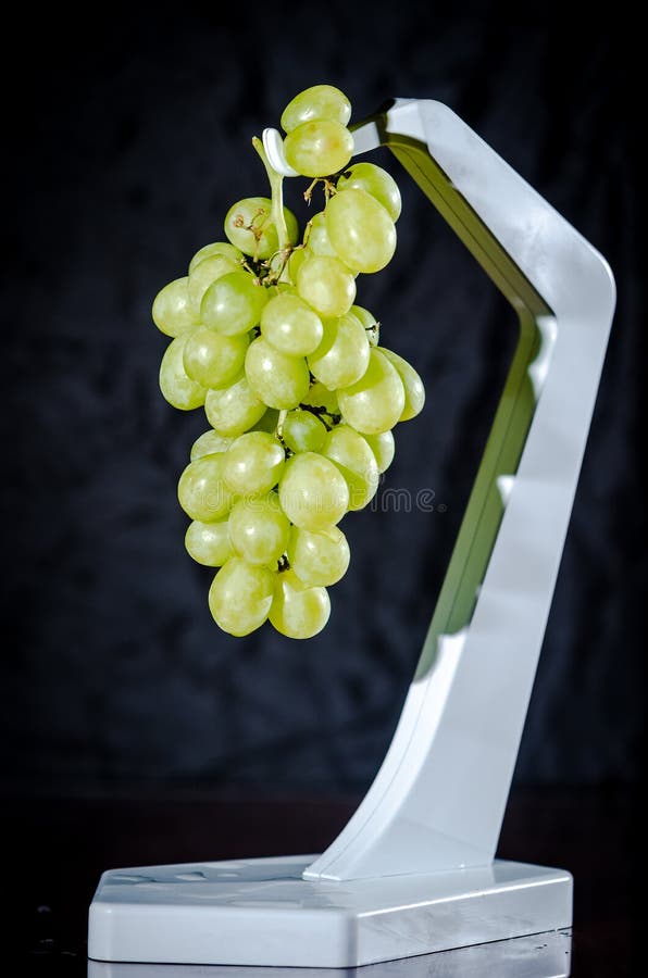 Green Bunch Table Seedless Grapes Hanging Stock Image - Image of stem ...