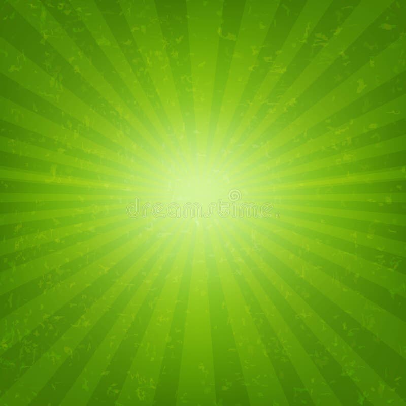 Green Burst Banner with Rays Stock Vector - Illustration of summer ...