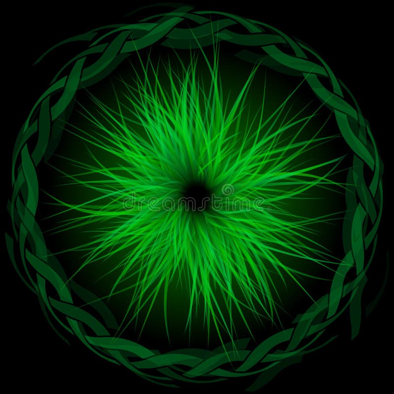 Green Burst stock vector. Illustration of spark, circle - 35548299