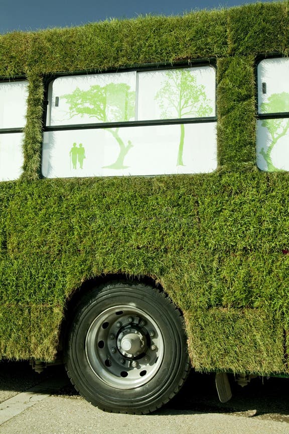Green bus stock photo. Image of renewable, ethanol, green - 14924638