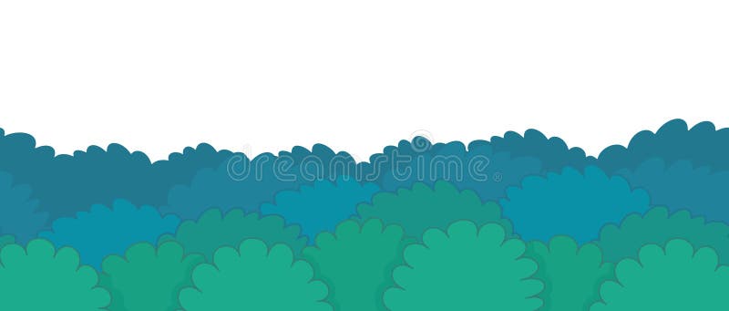 Green bush Border stock vector. Illustration of hedge - 150021225