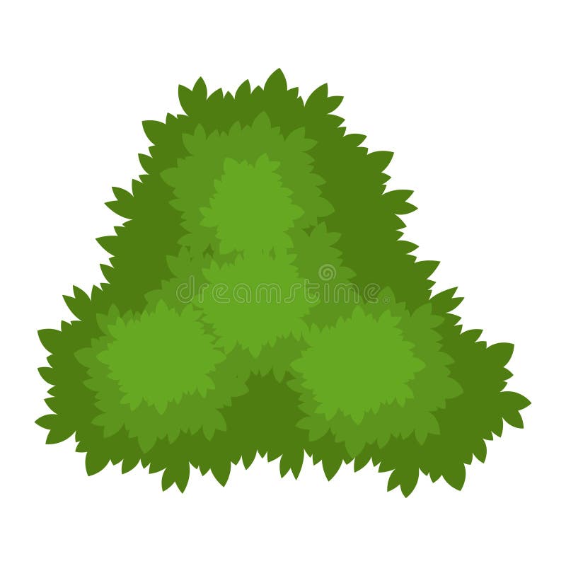 Green Bush Illustration stock vector. Illustration of landscape - 363220804