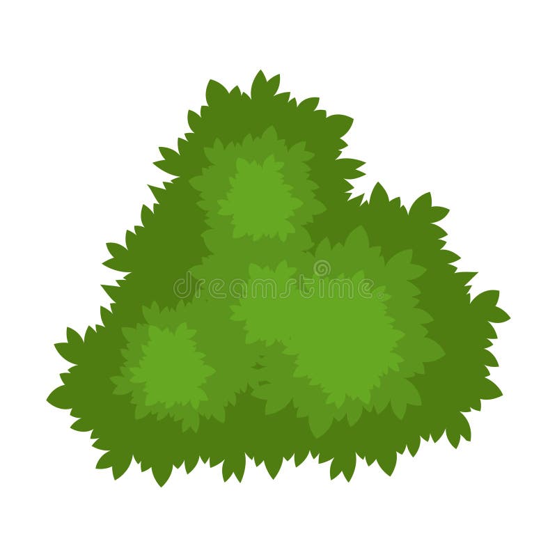 Green Bush Illustration stock vector. Illustration of sign - 363220808