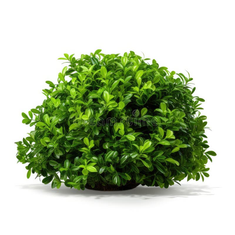 Green Bush Isolated. Illustration AI Generative Stock Illustration ...