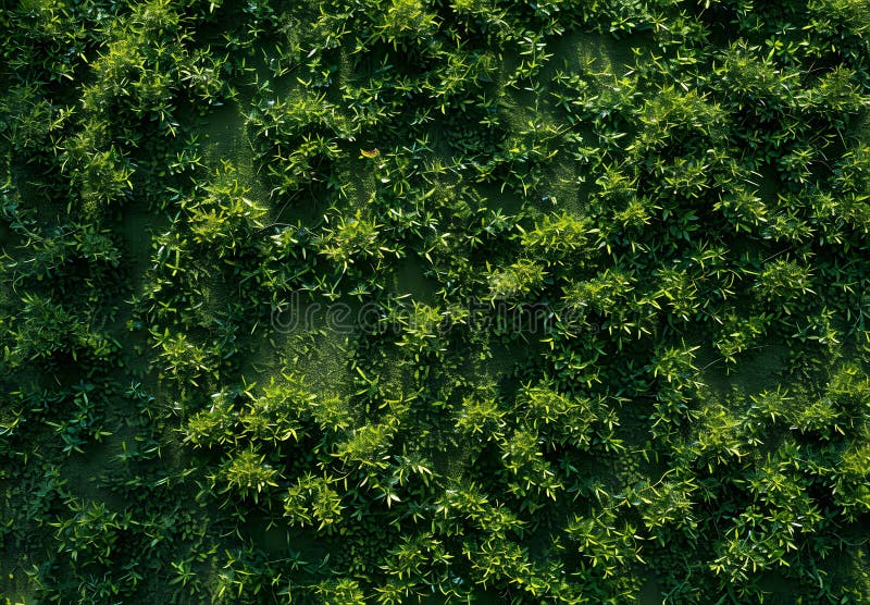 Green Bush Wall Texture Seamless Pattern Stock Illustration ...
