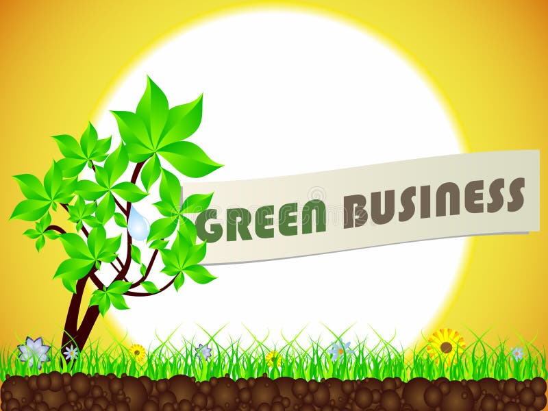 Green business stock vector. Illustration of finance - 19662558