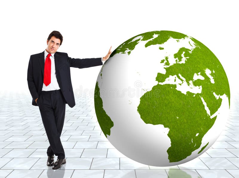 Green business stock photo. Image of company, support - 21618128