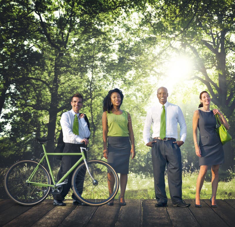 Green Business Conservation Colleagues Occupation Concept Stock Image ...
