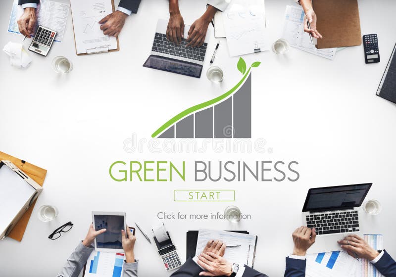 Green Business Conservation Responsibility Eco Concept Stock Photo ...