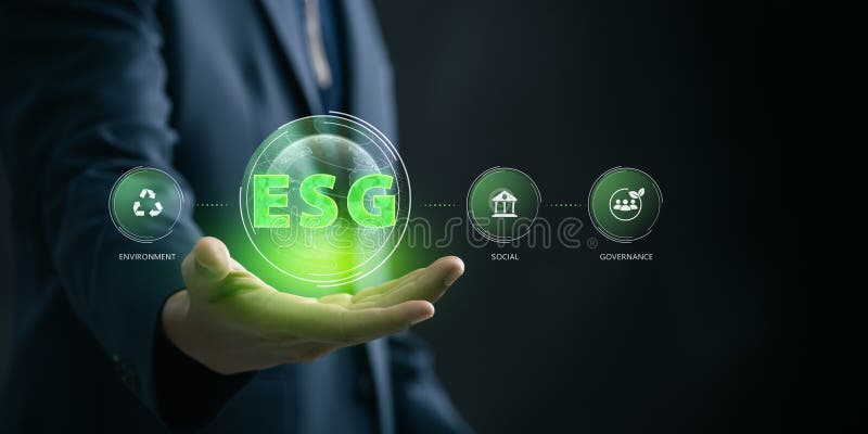 Green Business and ESG Framework, Digital Representation of ...