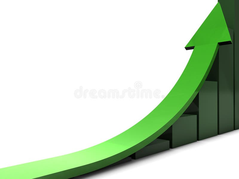 Green business trend stock illustration. Illustration of calculation ...