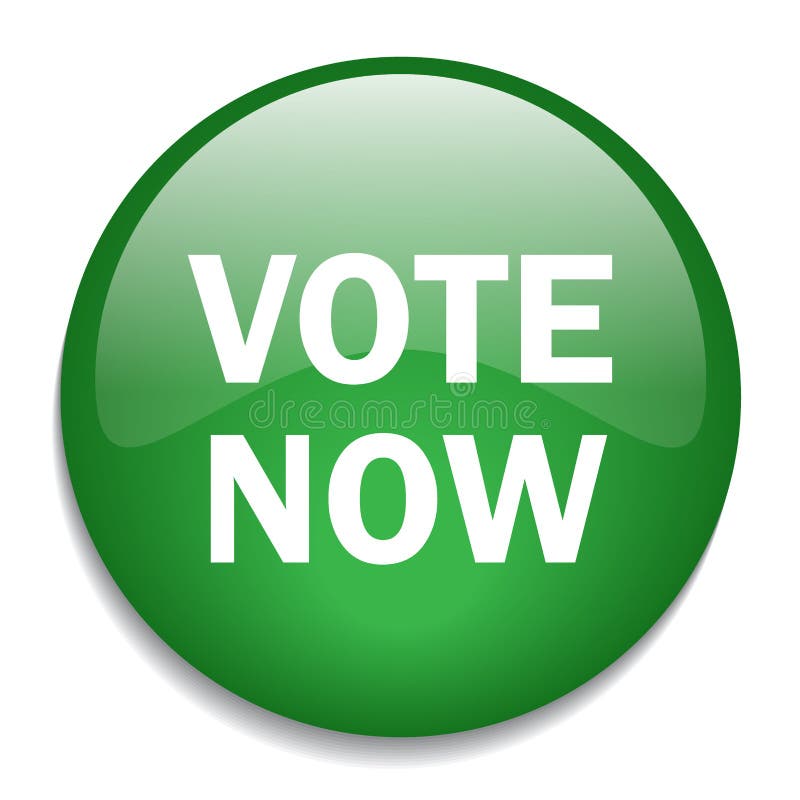 Vote now green button stock vector. Illustration of choice - 121921018