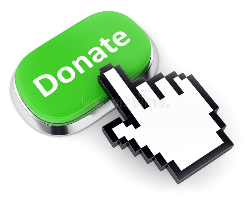 Give - Charity Button stock illustration. Illustration of contributor ...