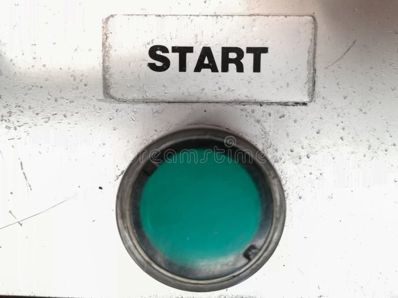 Button Start And Turn Off The Ignition Of The Car Engine Close-up On ...